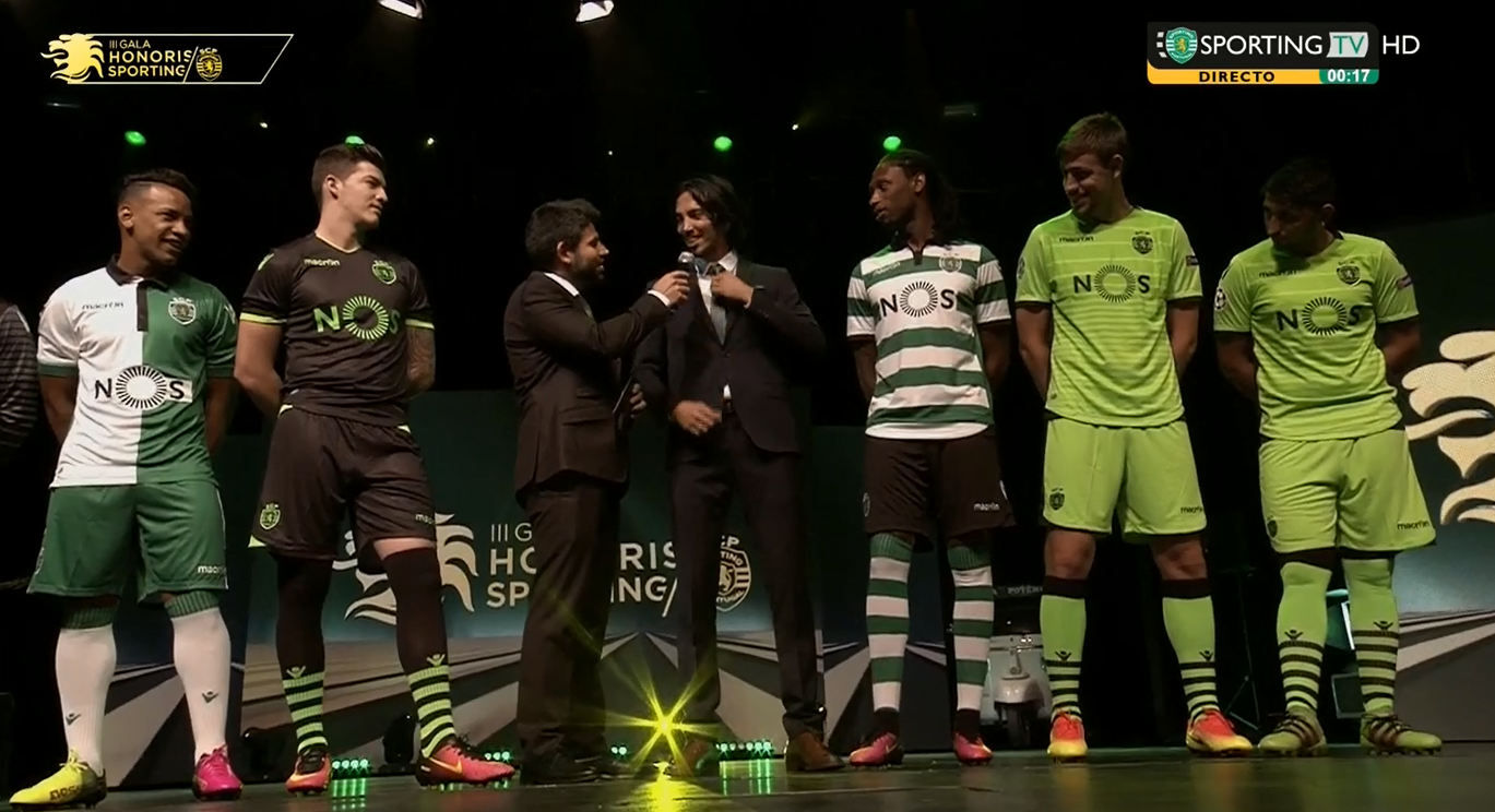 Equipamentos do Sportiing 16/17