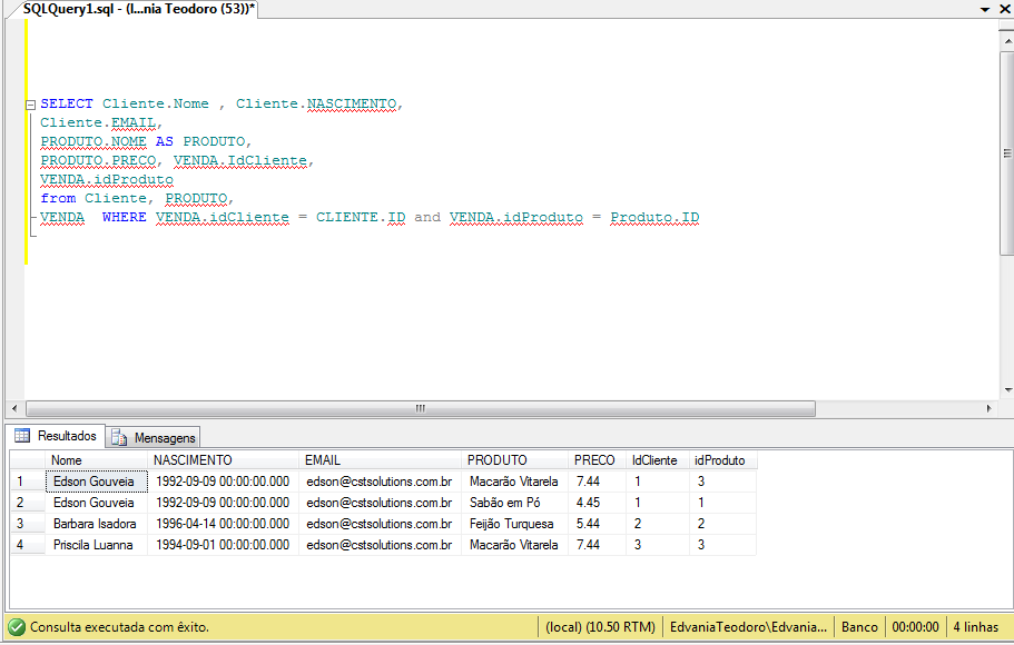 Edson Gouveia de Brito: Criar tabelas e seus tipos de atributos - SQL ...