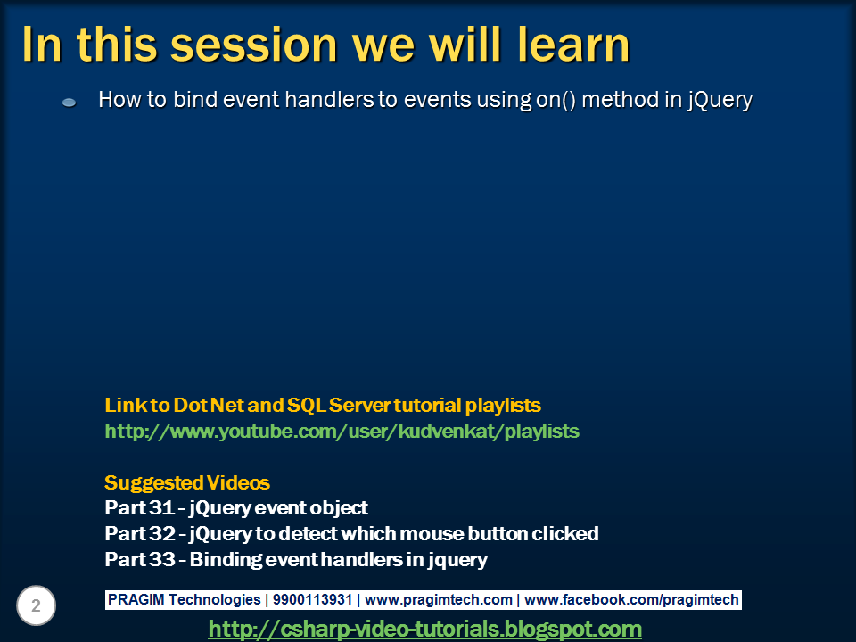 Sql server, .net and c# video tutorial: Binding event handlers using ... Sql server, .net and c# video tutorial: Binding event handlers using ...