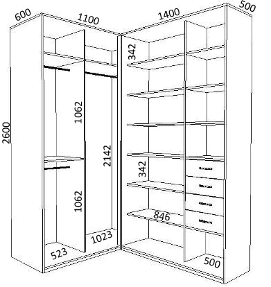 Dimensions standard de garde-robe - Un site dédié à la conception plan ...