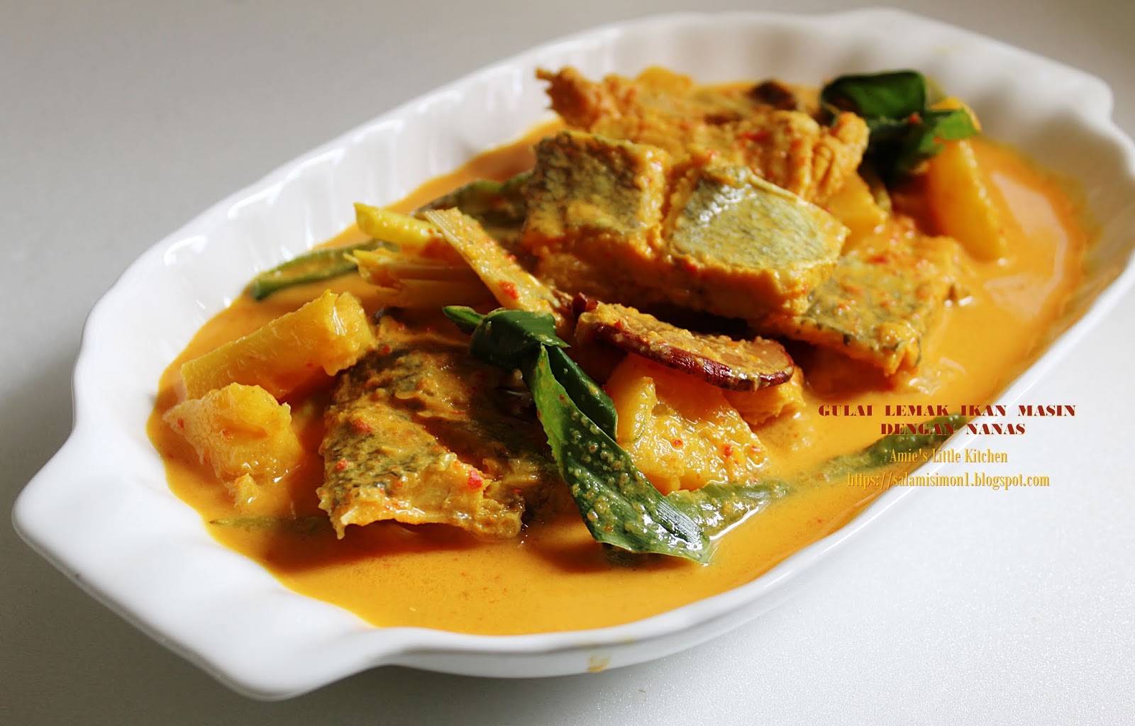 Resipi Gulai Lemak Ikan Masin Dengan Nanas Yang Sangat Sedap Sehingga ...