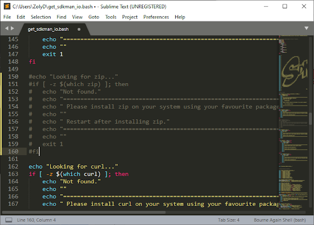 Instalar y configurar SDKMAN en Windows 10