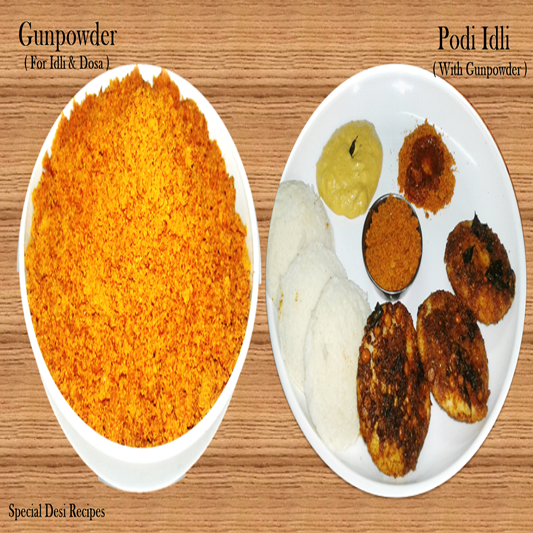 gunpowder recipe | podi idli recipe | chutney podi recipe | special ...