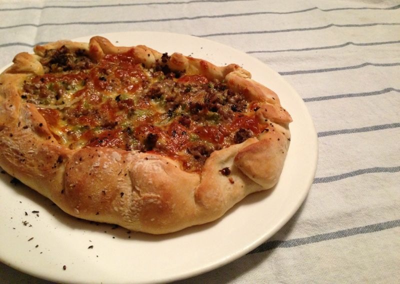 Nora Cooks: INSTANT PIZZA CRUST & LEFTOVERS