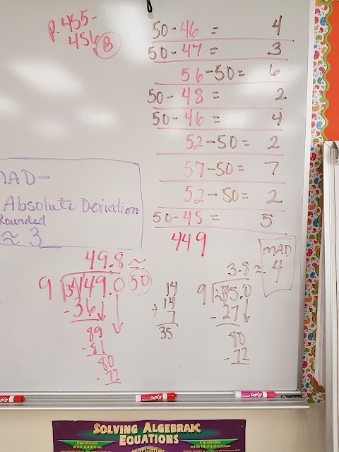 Mrs. Negron 6th Grade Math Class: Lesson 16.2 Mean Absolute Deviation