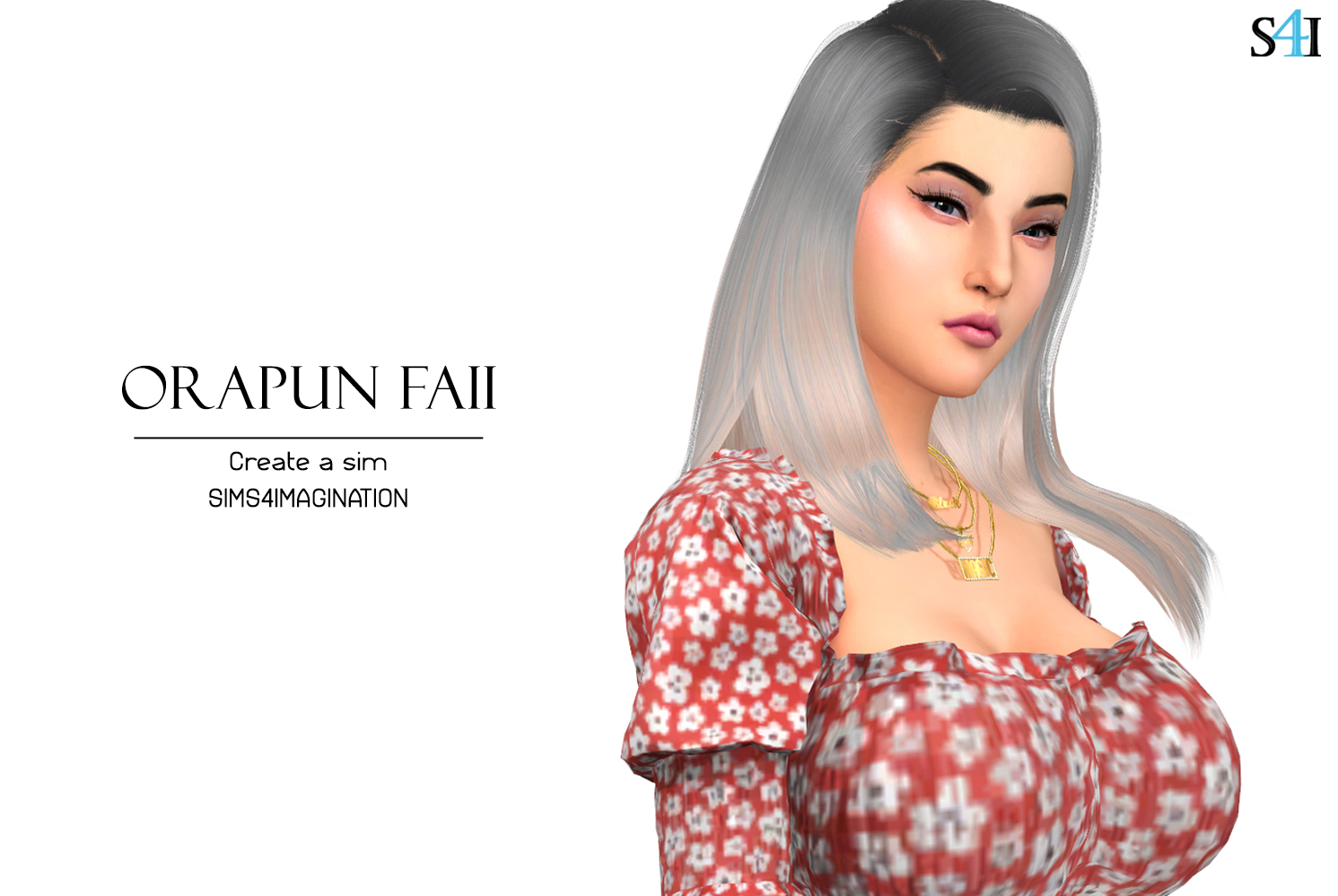 Sims 4 CAS: Orapun Faii - Imagination Sims 4 CAS