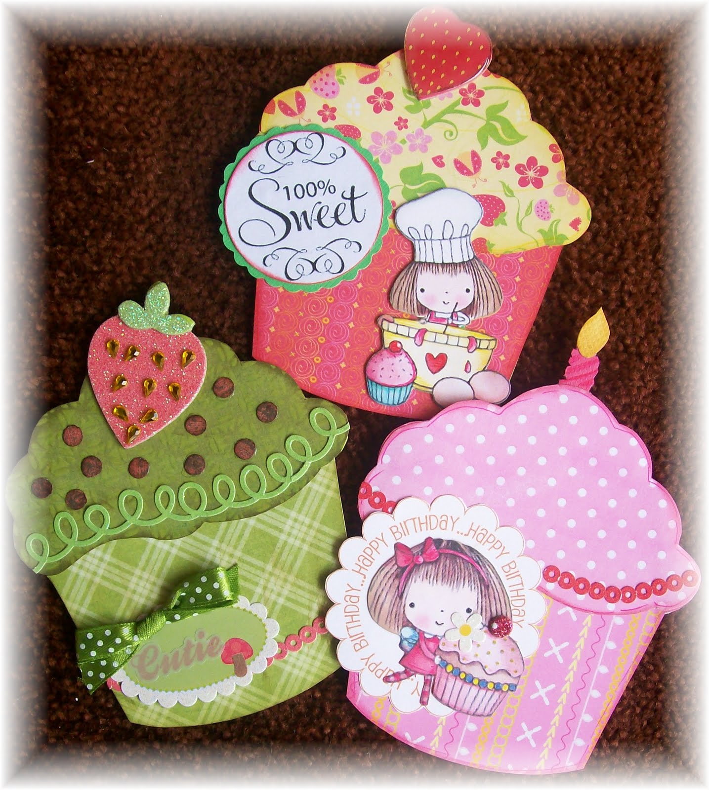 Scrappinmad-Karien: Cupcake Craft Challenge 140 - Something beginning ...