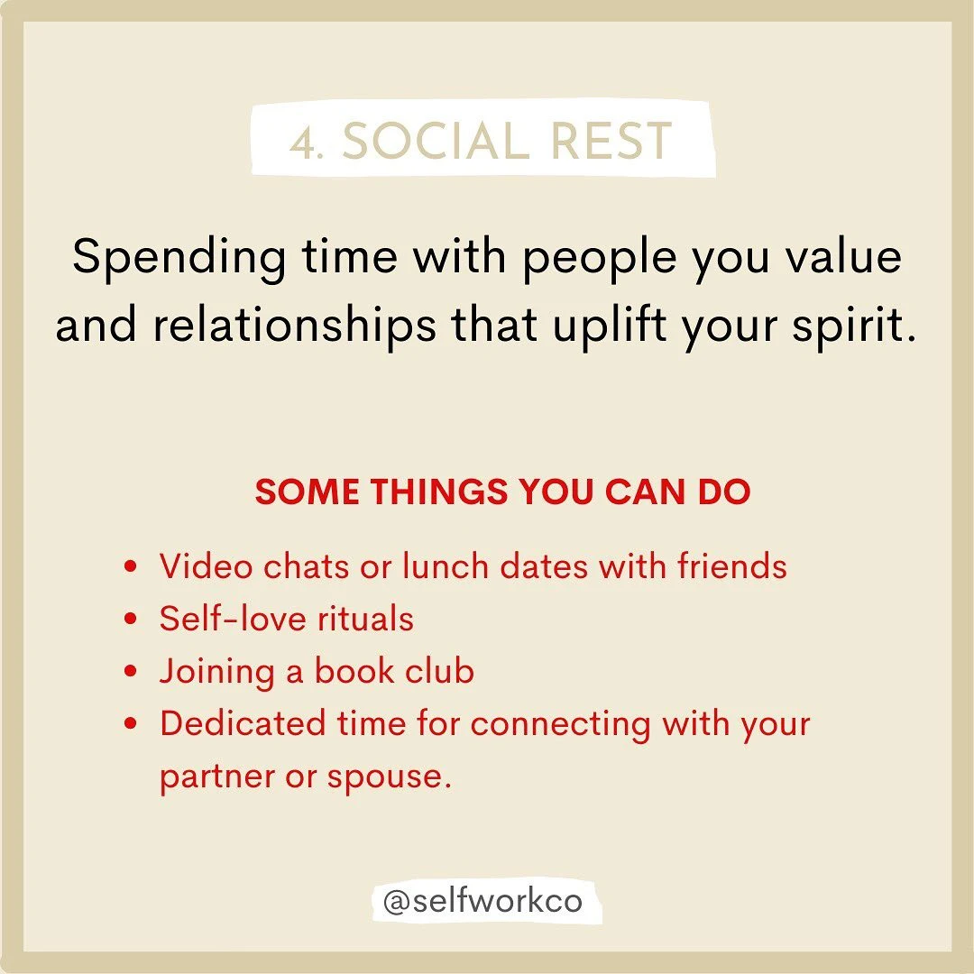 7 types of rest you need and why. | Melody Jacob