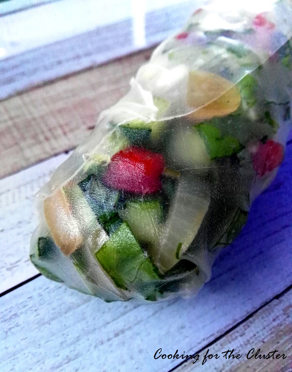 Cooking for the Cluster: Chicken salad rice paper rolls