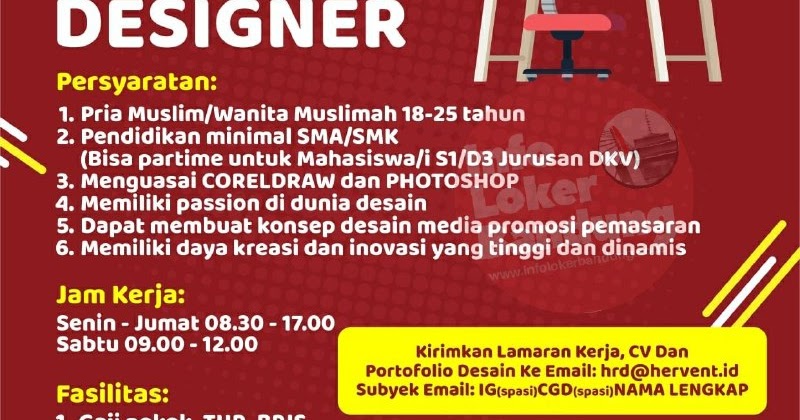 Lowongan Kerja Creative Graphic Designer Hervent Bandung Januari 2020 ...