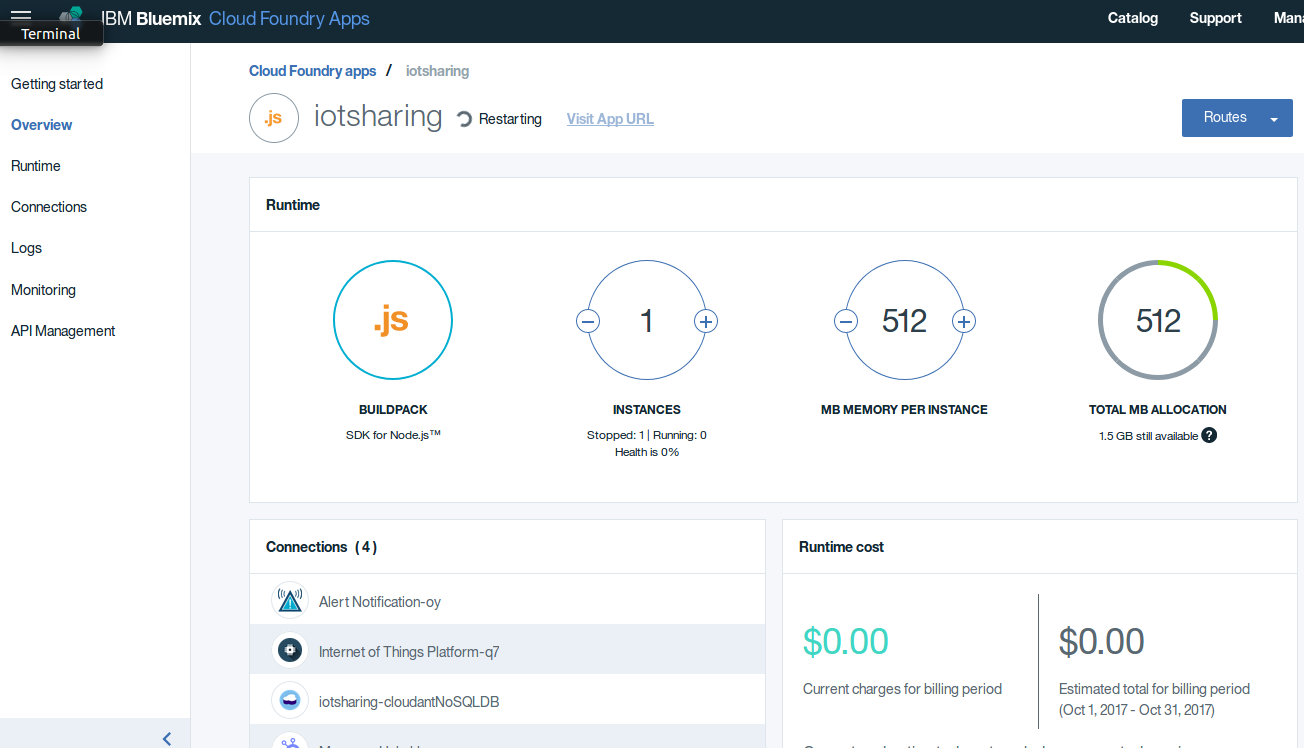 Demo 33: Monitor and control ESP32 via IBM Bluemix Watson IoT Platform