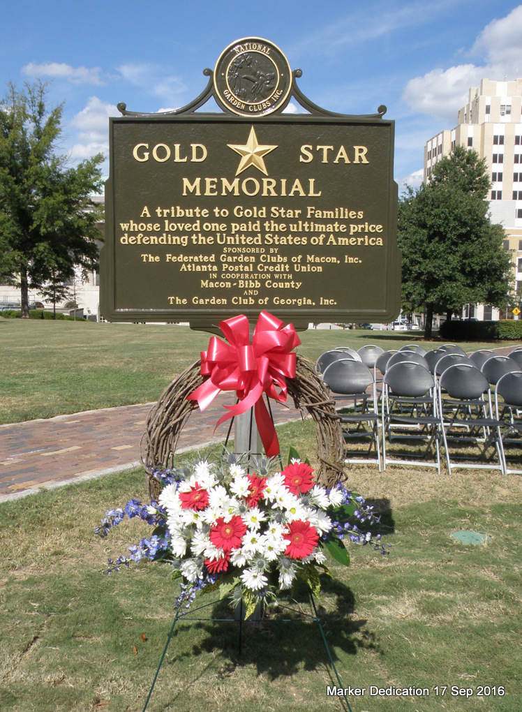 Gardening Tidbits: Gold Star Marker/Blue Star Marker Dedication in ...