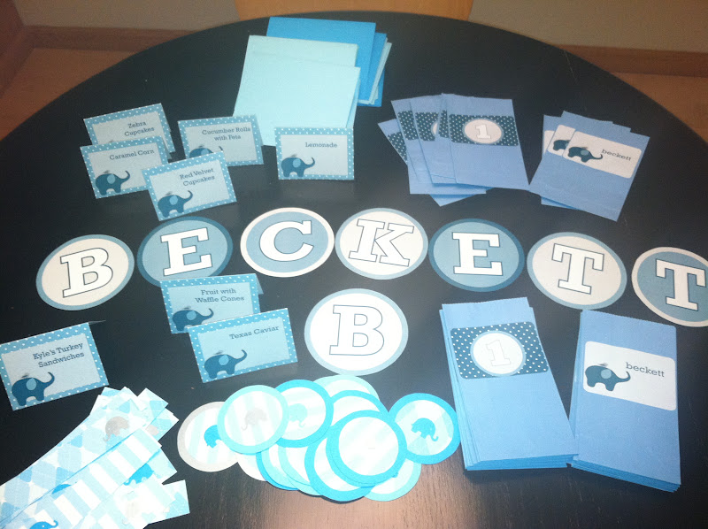 One Project at a Time - DIY Blog: Elephant Birthday Party!