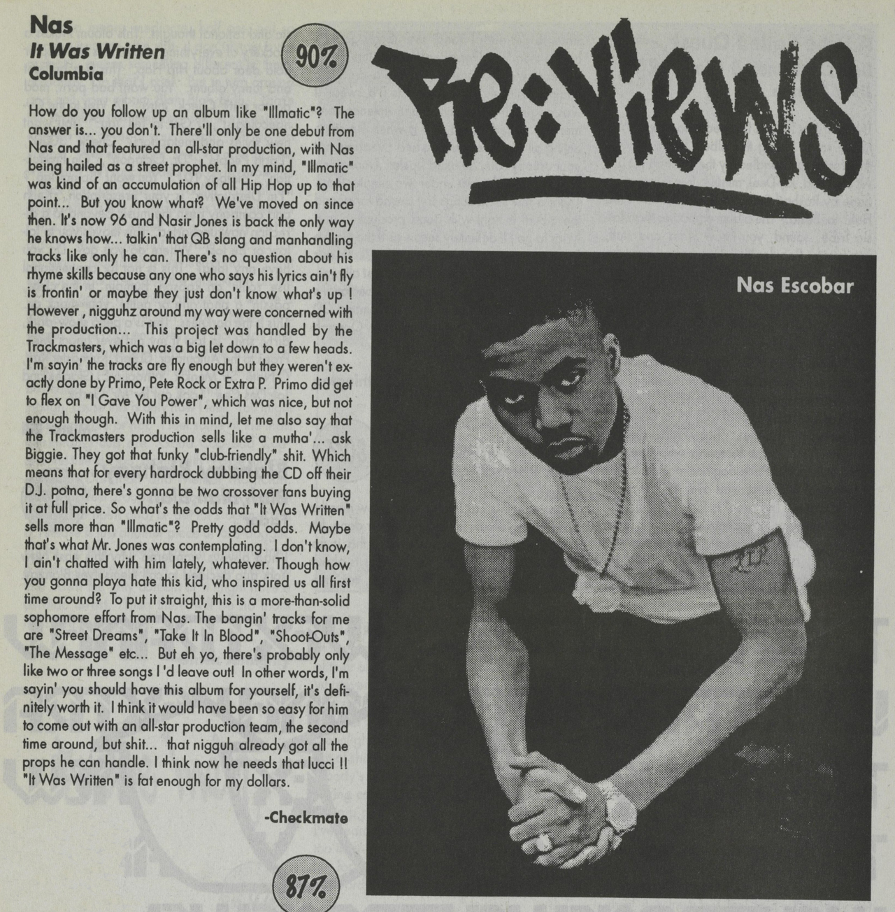 Hip-Hop Nostalgia: Nas "It Was Written" (July 2, 1996, Elements)