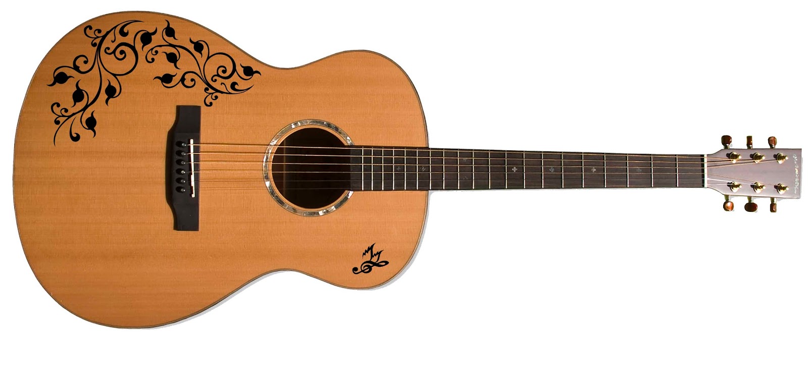 PAPER SIGN: Guitar Sticker design