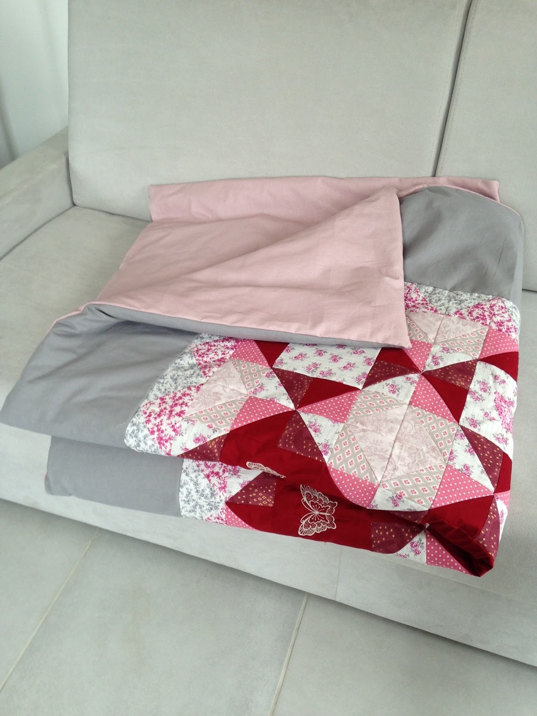 Patchwork Passion: Plaid Patchwork "les Papillons"