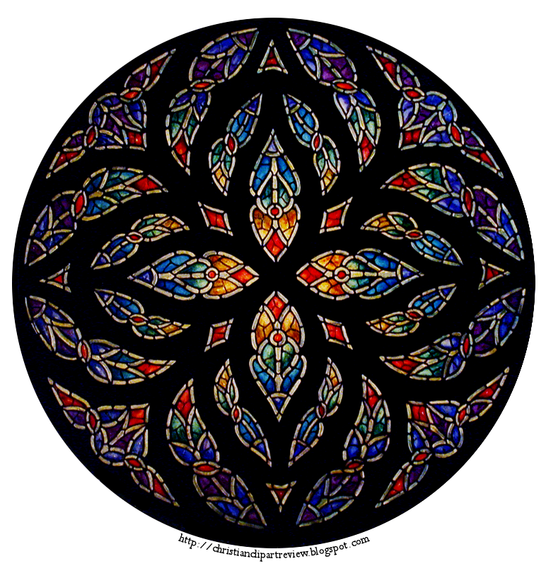 A rose window with abstract shapes | Christian Clip Art Review