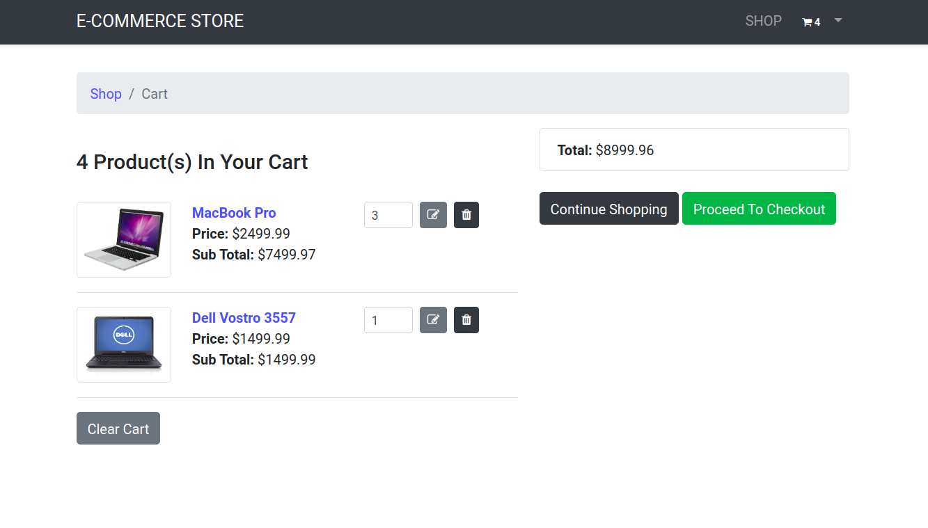 Create A Shopping Cart With Laravel 6 Part 2 5827
