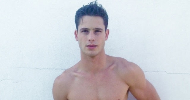 Hunksinswimsuits: Model in briefs and then less...