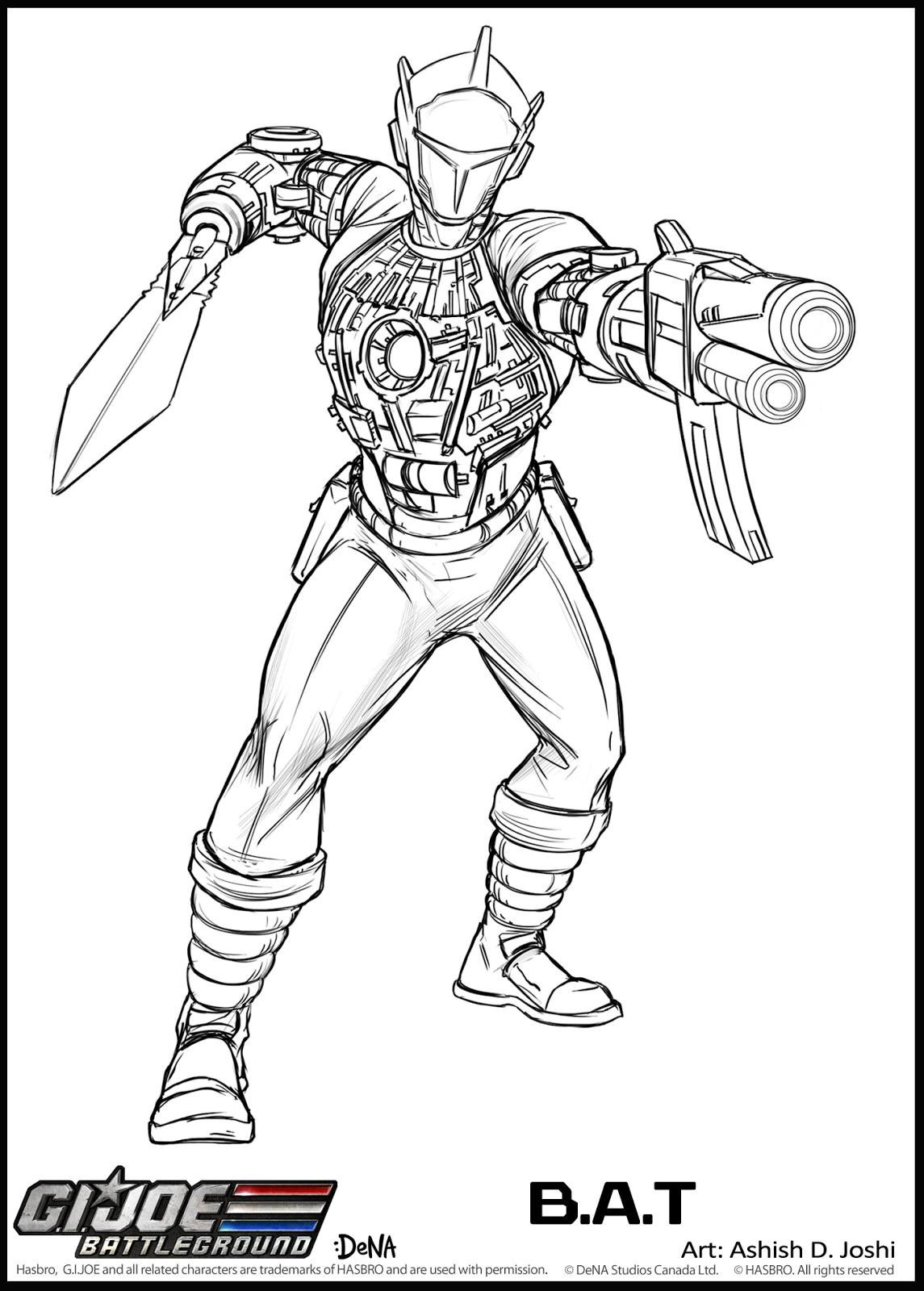 ATOMIC HERMIT: G.I.JOE Battleground line Art