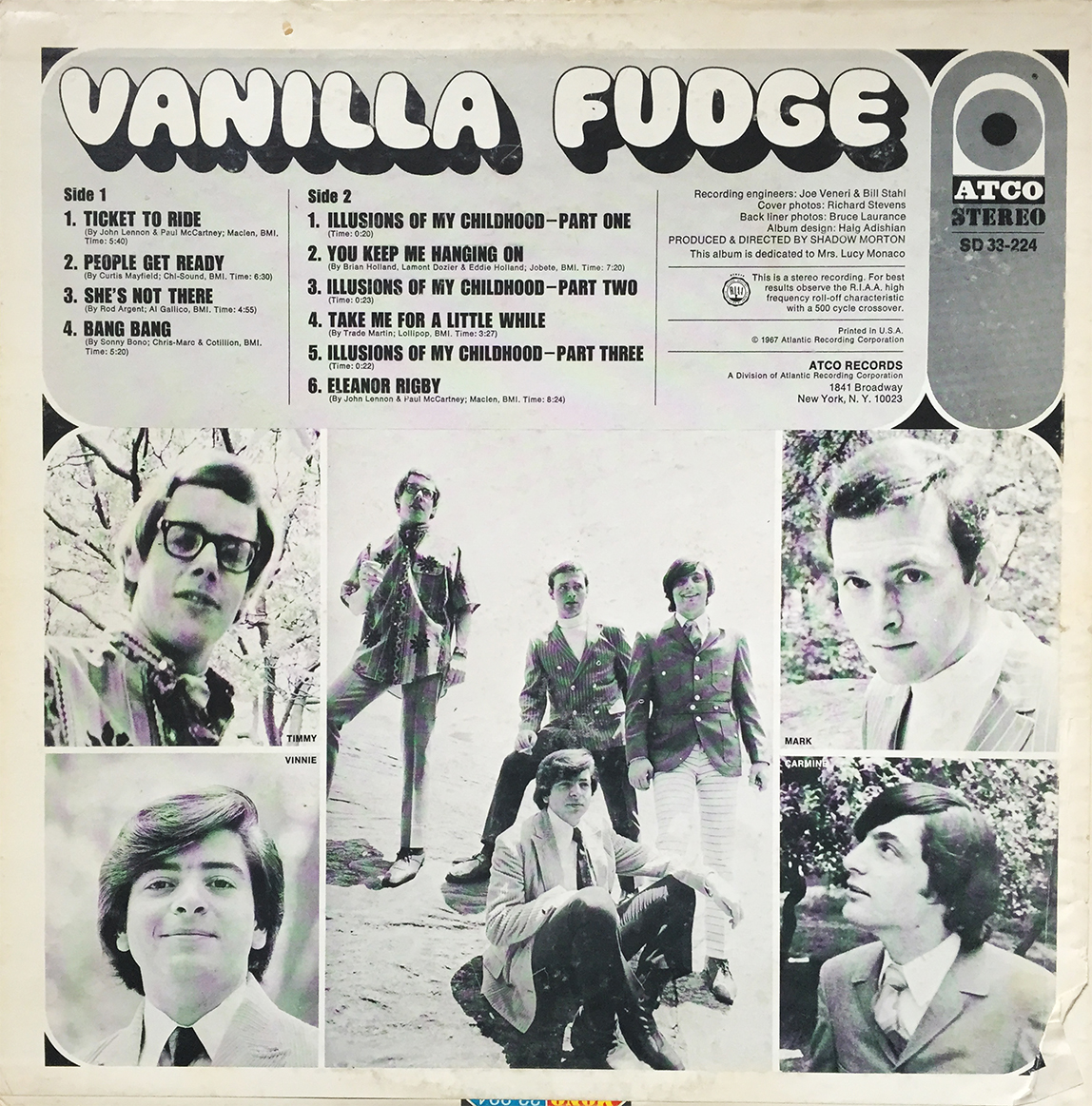Classic Rock Covers Database: Vanilla Fudge - Vanilla Fudge (1967)