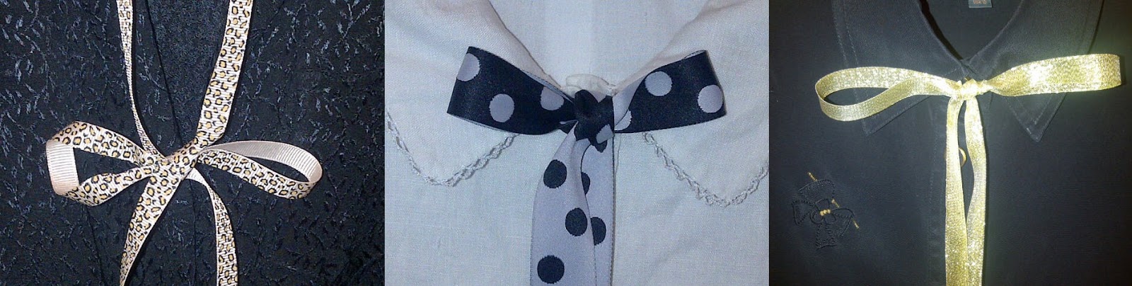 ladymuckvintage: Tied up trends: ribbons and shirts.