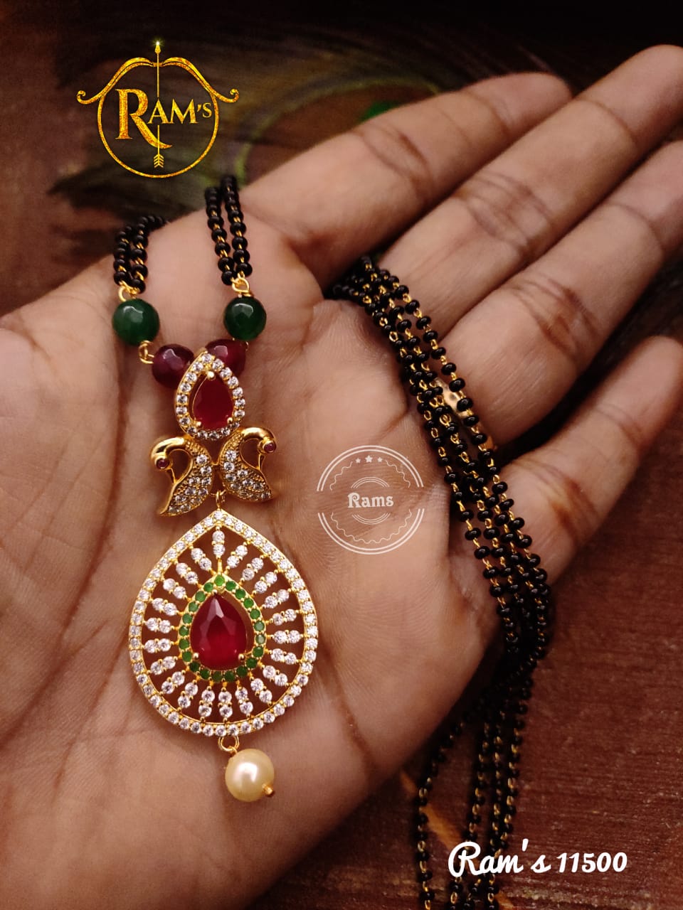 Black Thread and Black Beads New Collection - Indian Jewelry Designs