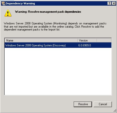 Jim Moldenhauer's Tech Blog: SCOM 2012 - Importing Management Packs