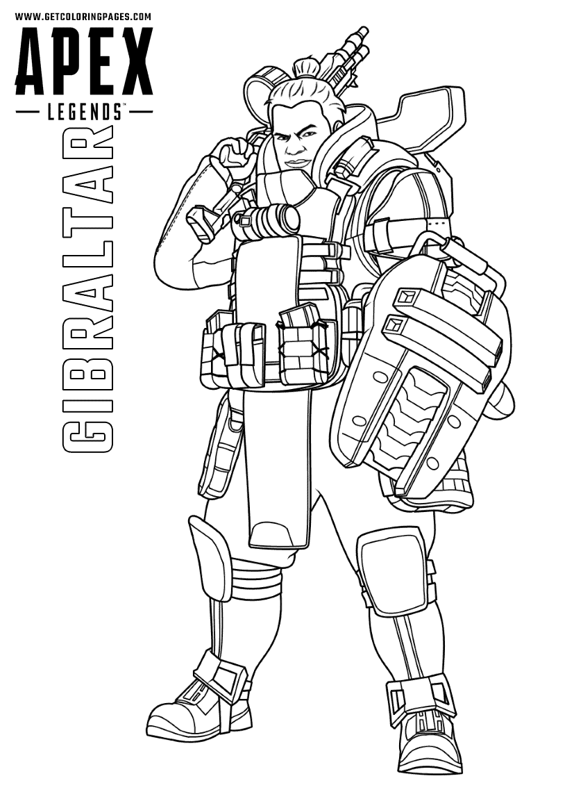 +8 Apex Legends Coloring Pages