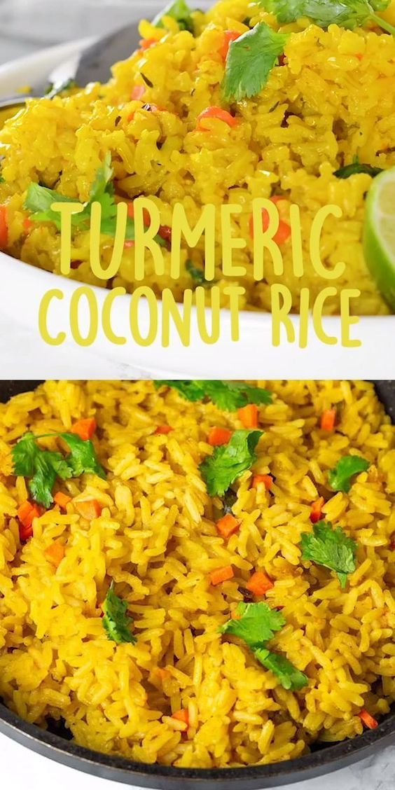 Turmeric Coconut Rice - Recipe Easy