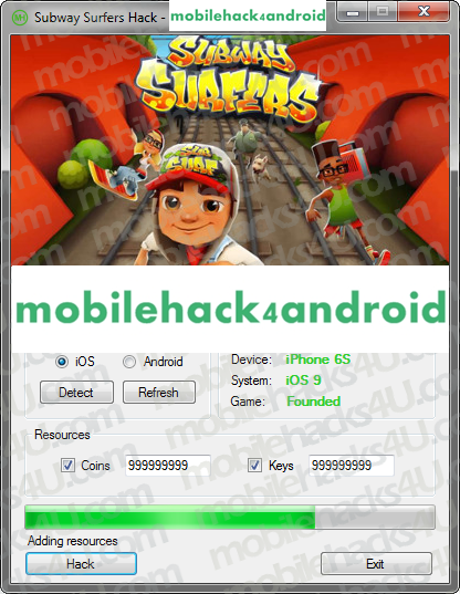 MOBILE HACK ANDROID AND IOS: Subway Surfers Hack Add Coins and Keys for iOS