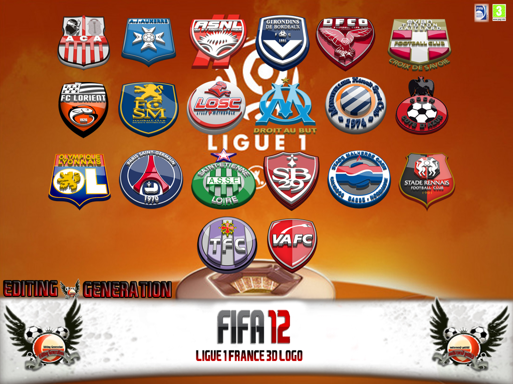 Ligue 1 France 3d Logo | FIFA/ PES Editing Generation