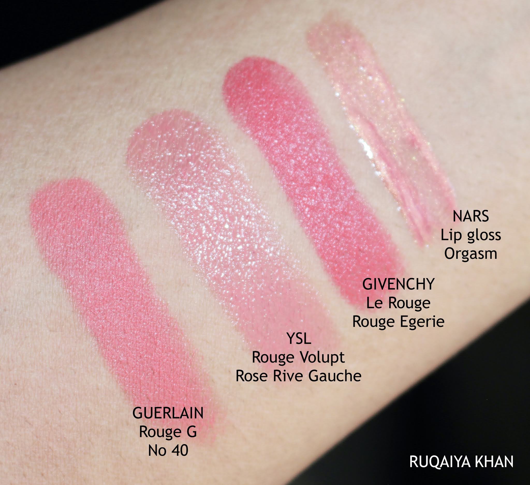 Ruqaiya Khan: GUERLAIN Rouge G Customizable Lipstick in No.40 and ...