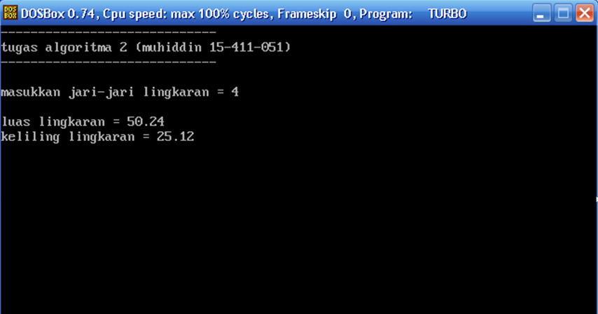 Cara Menghitung Luas dan Keliling Lingkaran Di Turbo Pascal - CODING JENIUS | Tempat Belajar ...