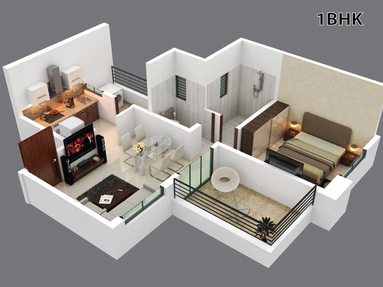 Parbhani Home Expert: 1 BHK PLANS