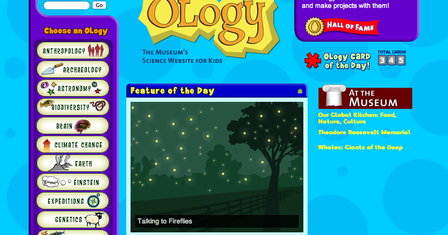 The Cool Science Dad: OLogy: A Science Website for Kids