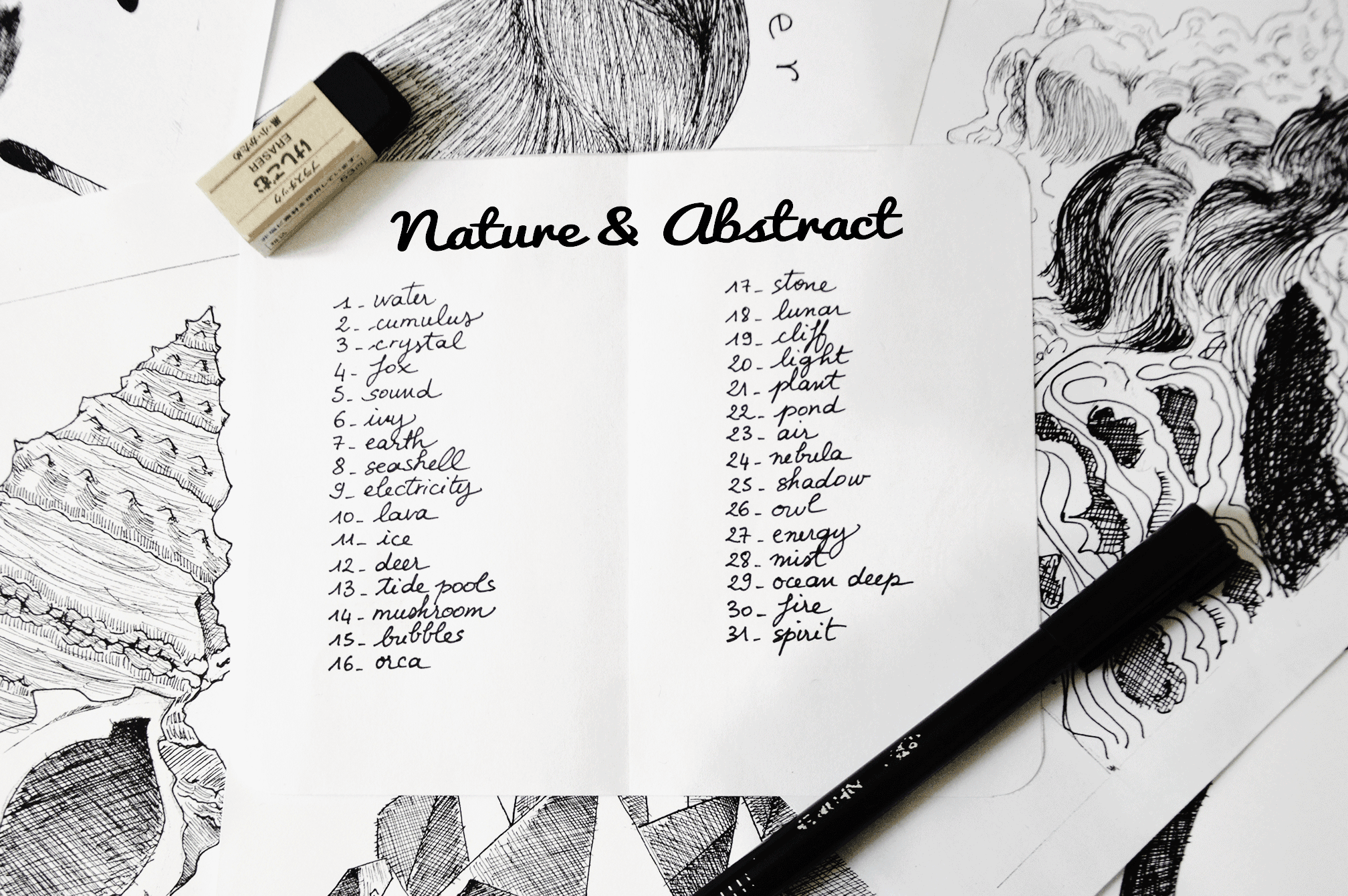 5 Conseils pour réussir l'Inktober | La fiancée de l'arbre