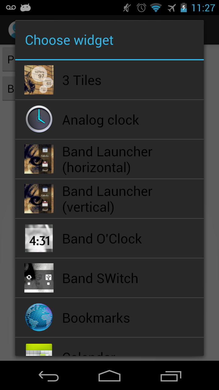 Y.A.M の 雑記帳: Android 3rd party のランチャーで直接 AppWidget を bind する
