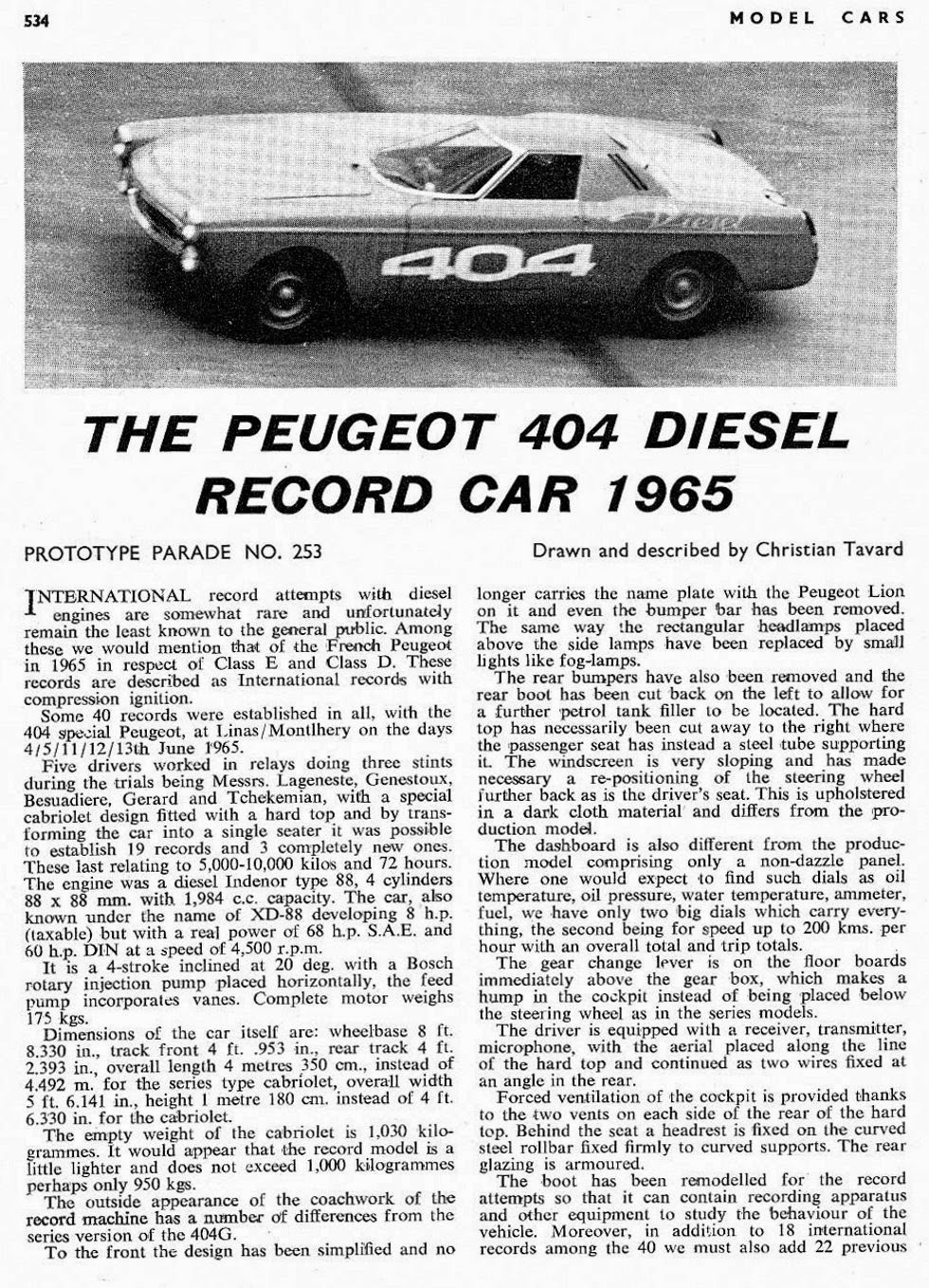 .: 404 Diesel Record. 1965 - Vencedor de 40 records!!!