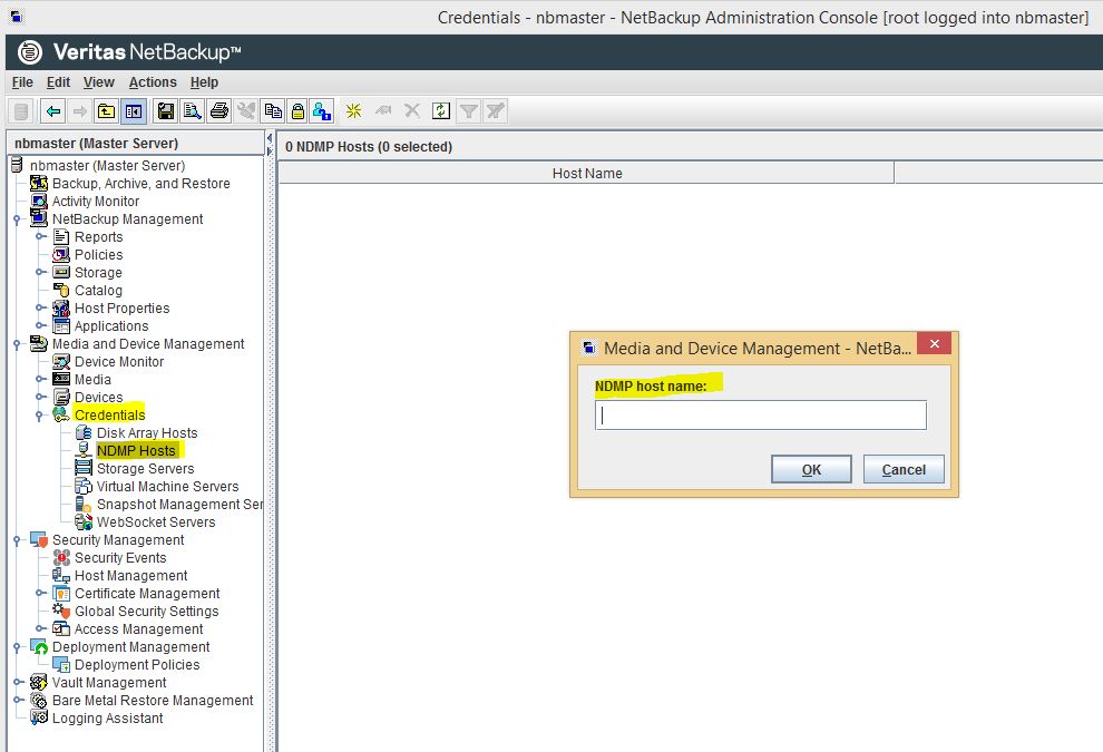 Remote Infrastructure Management Netbackup 8 1 2 Ndmp Backup Configuration Netapp Ontap 9 7