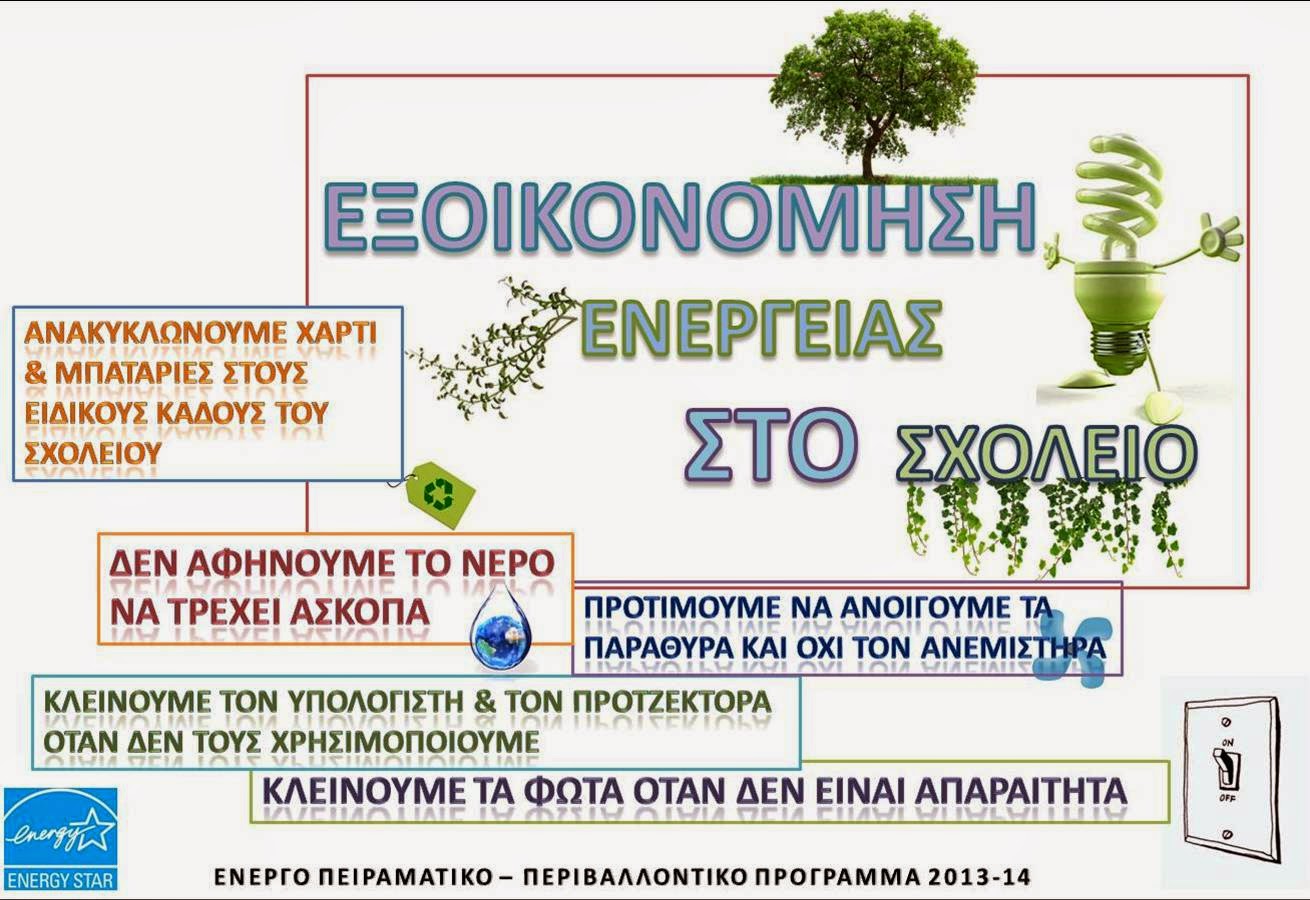 Οάσεις στην πόλη μου: ΔΡΑΣΗ ΓΙΑ ΤΗΝ ΕΞΟΙΚΟΝΟΜΗΣΗ ΕΝΕΡΓΕΙΑΣ ΣΤΟ ΣΧΟΛΕΙΟ