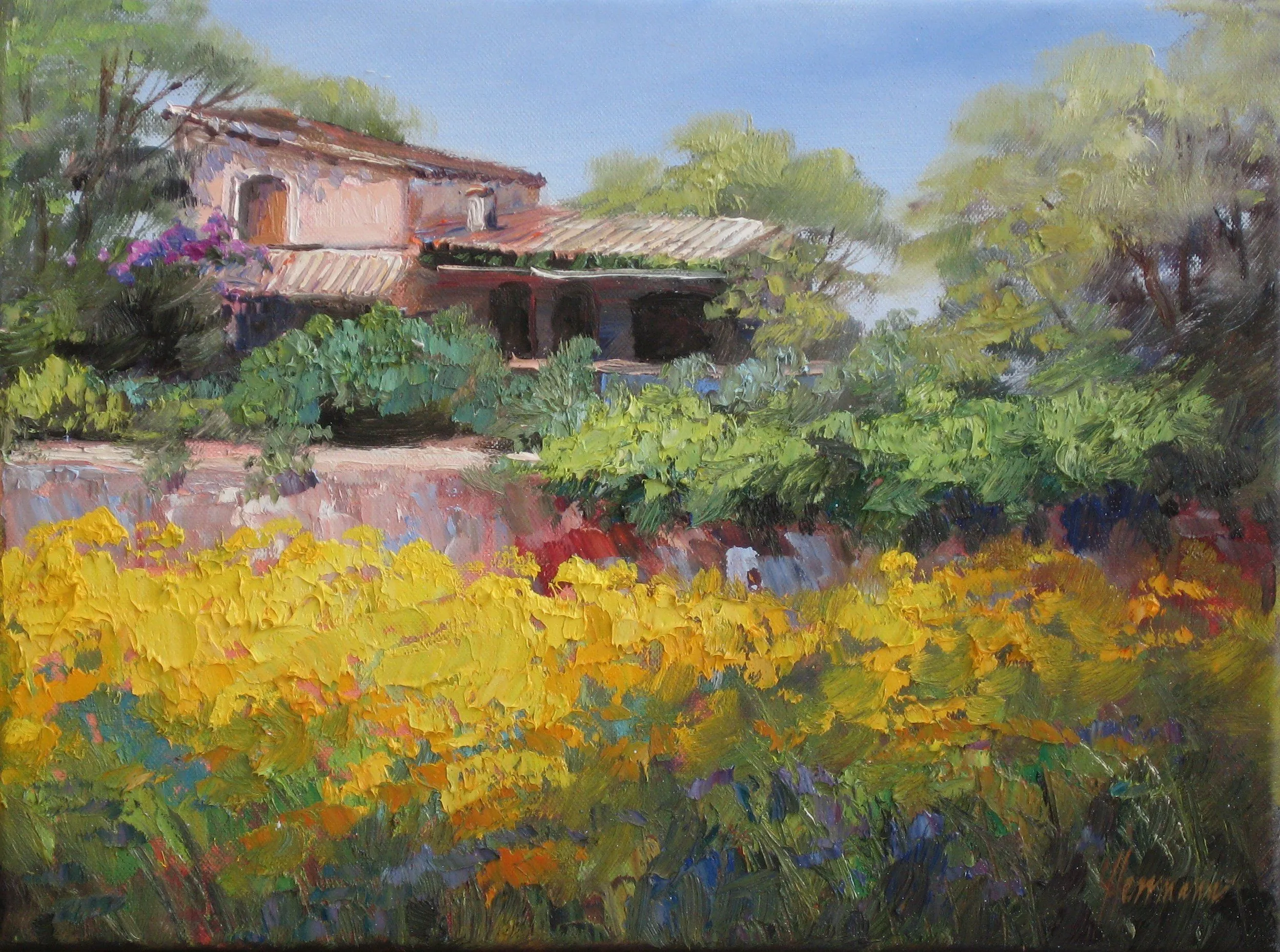 Ute Herrmann, 1969 | Romantic / Impressionist garden | Tutt'Art@