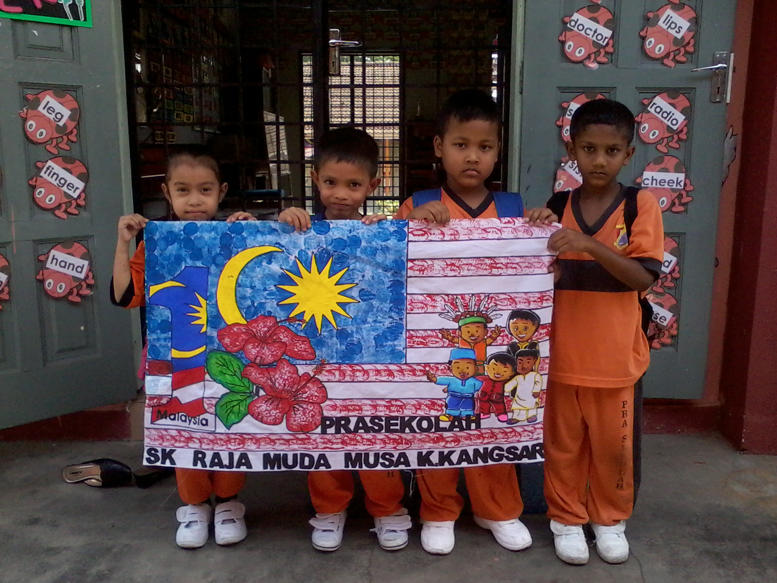 Prasekolah SK Raja Muda Musa: Kain Rentang 1 Malaysia Prasekolah