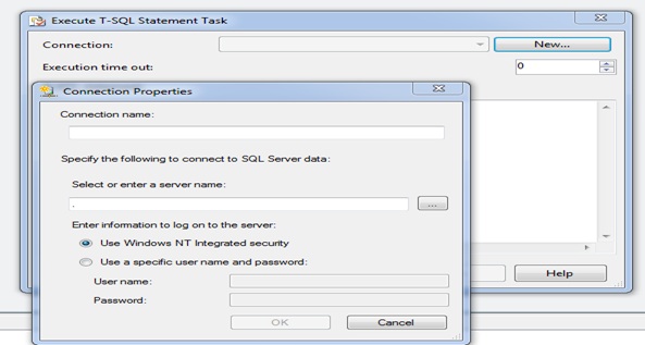 Microsoft Business Intelligence: Execute T-SQL Statement Task in SSIS