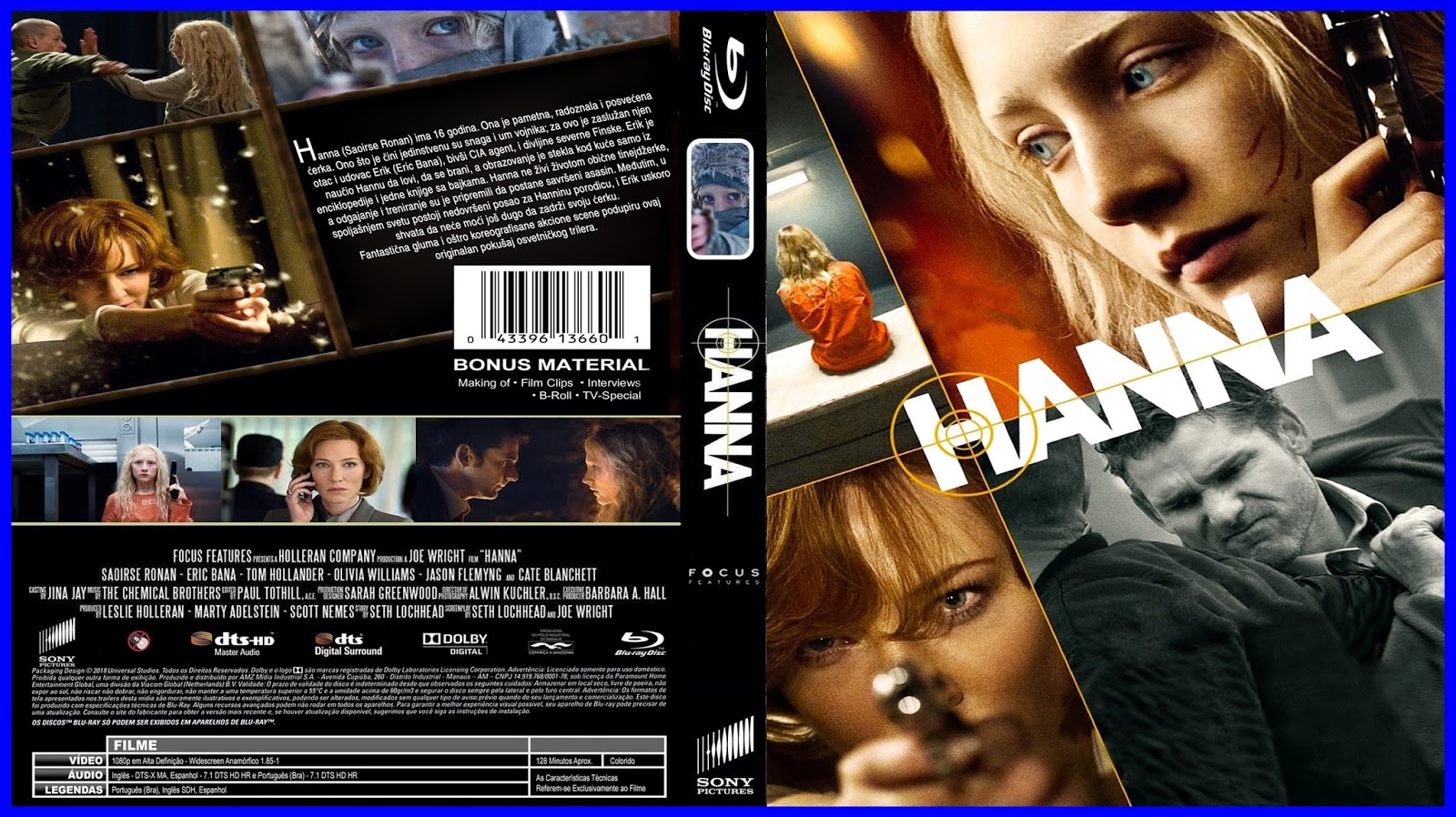 CAPAS DVD-R GRATIS: Hanna (2011) - Blu Ray