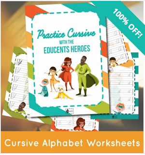 Classroom Freebies Too: Free Cursive Handwriting Pages