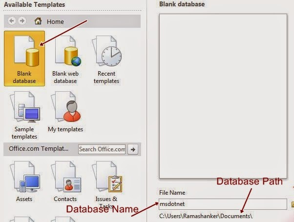 How to create tables in Microsoft Access Database 2010 | MY.NET Tutorials