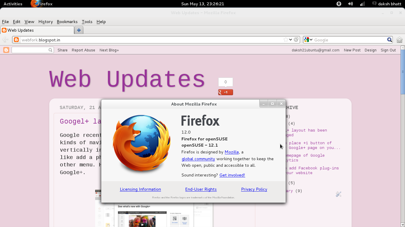 Web Updates: One Look at Mozilla Firefox 12