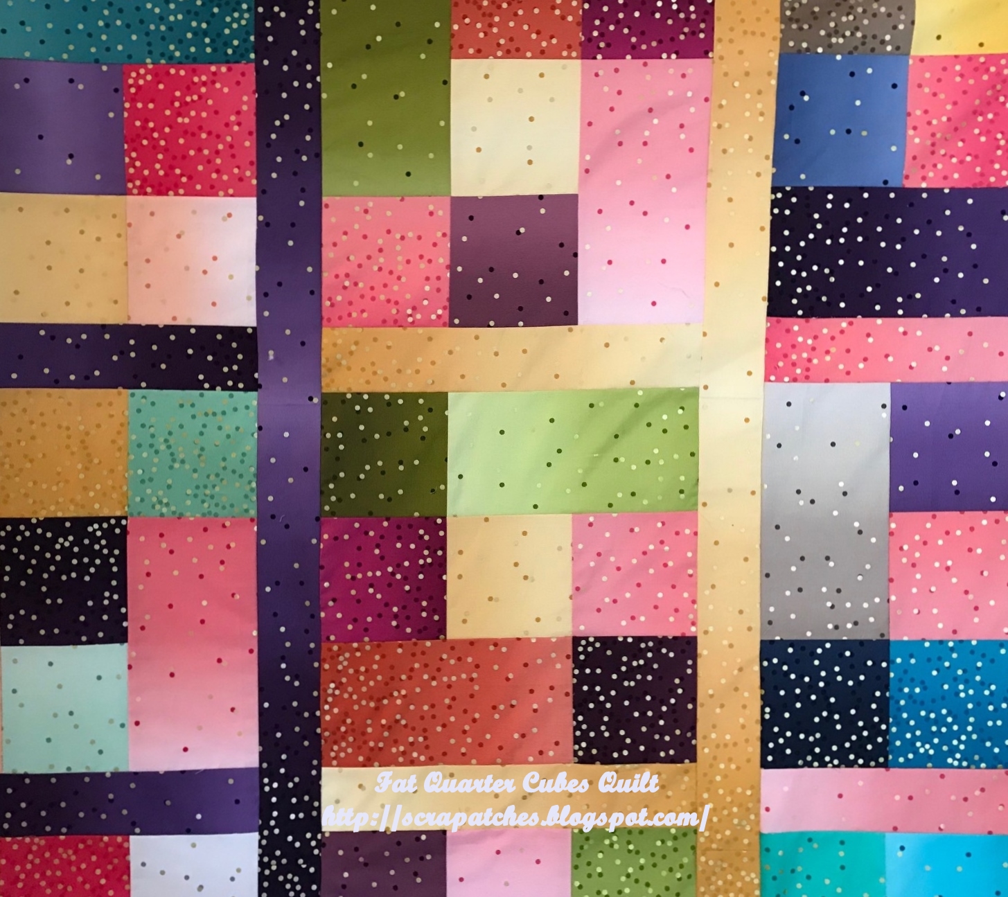 Life in the Scrapatch: Fat Quarter Cubes Quilt Along