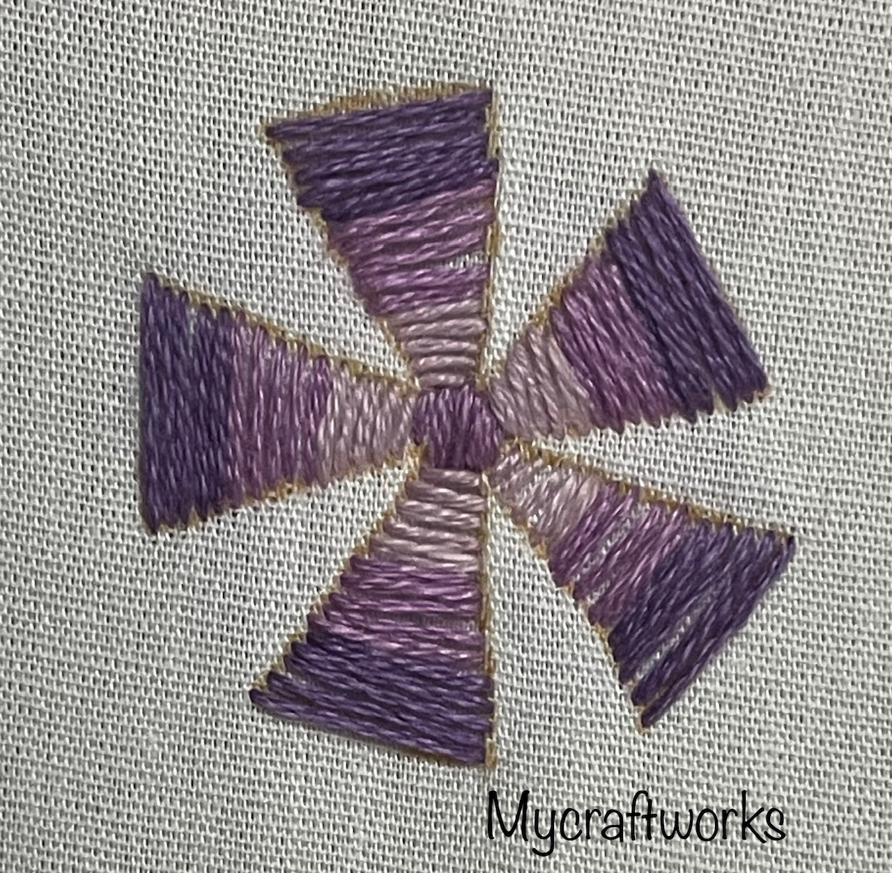 MY CRAFT WORKS: How to work Kantha Butti?/ Kantha Embroidery Motif ...